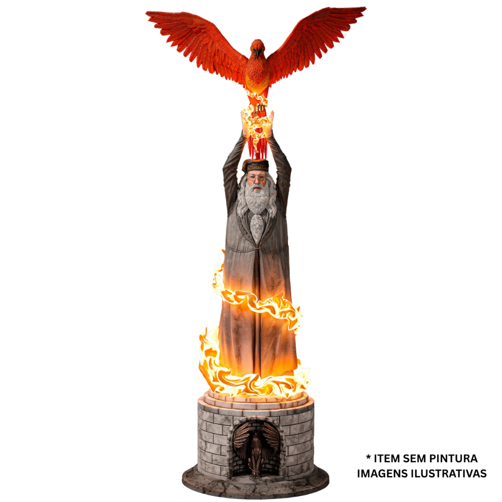 Action Figure Dumbledore com Fênix – 20CM – Colecionável em Resina (Sem ...