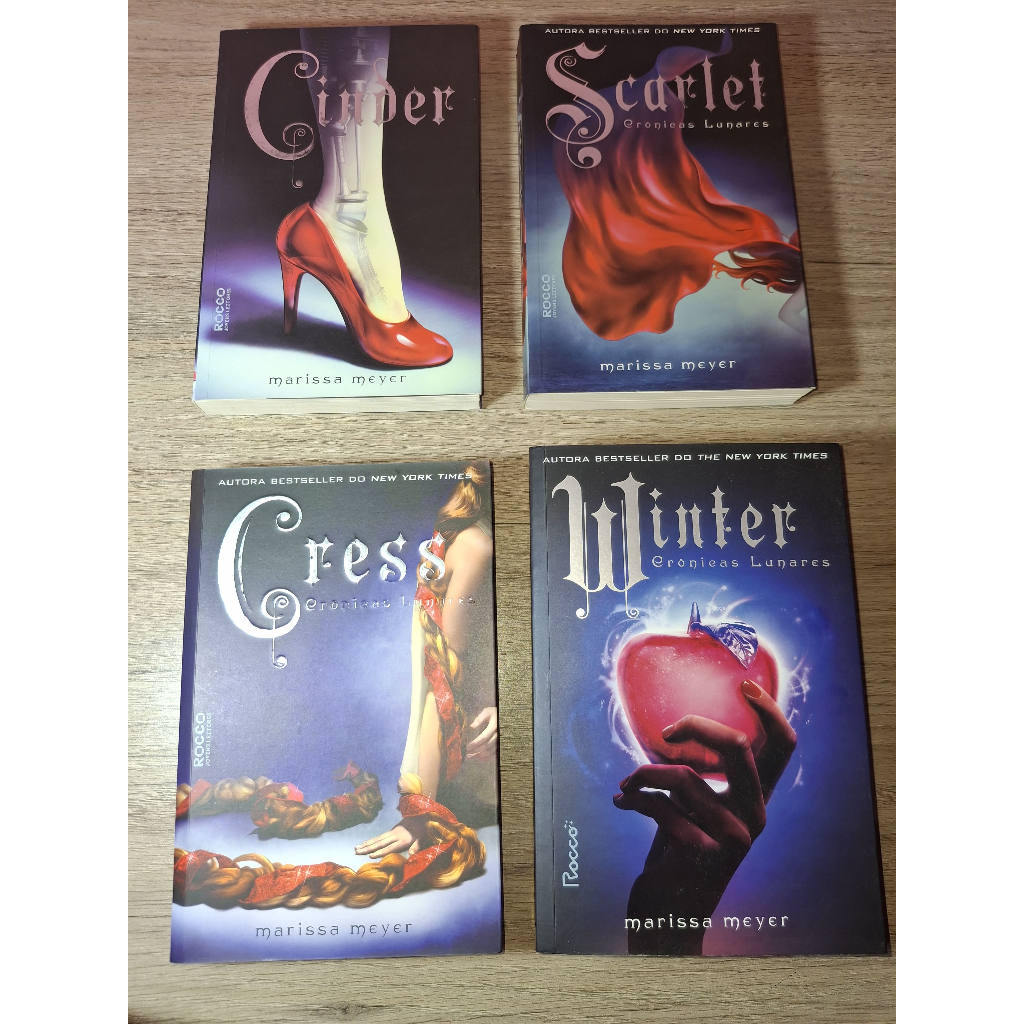 Tetralogia Crônicas Lunares (Cinder + Scarlet + Cress + Winter ...