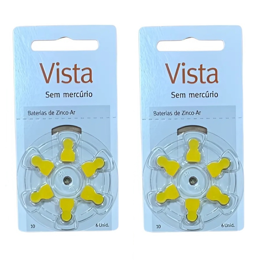 Bateria Auditiva Vista 10 - 2 Cartelas | Shopee Brasil
