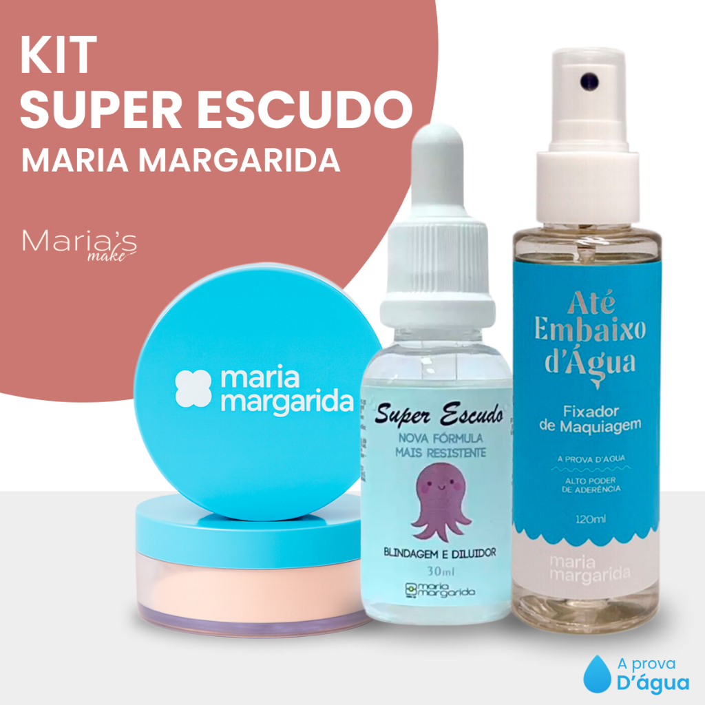 Fixador, Pó de Tapioca, Super Escudo Maria Margarida | Monte seu Kit ...