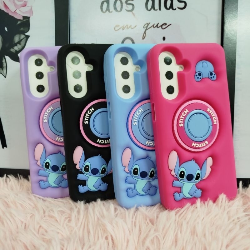 Capa Capinha Lilo Stitch P Samsung A36 A56 A16 A06 A35 A55 Emborrachada ...