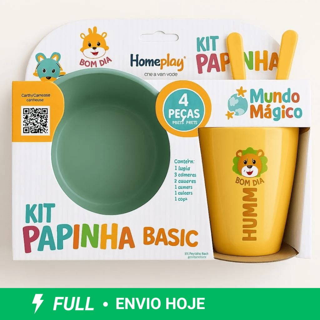 Kit Papinha Refeição Basic 4 Peças - Primeira Infância Refeição ...