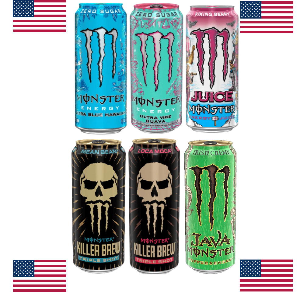 Monster Importado EUA – Latas Raras e Exclusivas! Sabores Únicos Ultra ...
