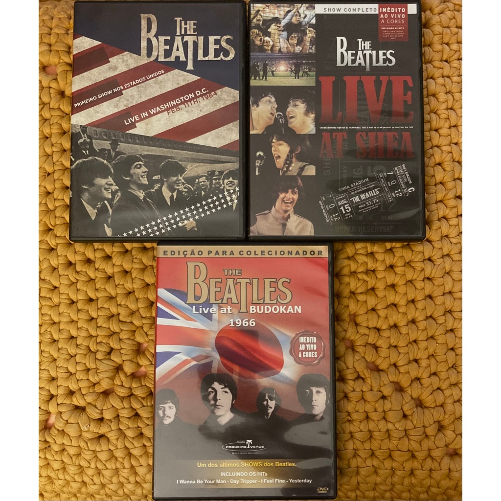 Kit Dvd Beatles - Live at Shea + At Budokan + Washington D.C. - 3 Dvds ...