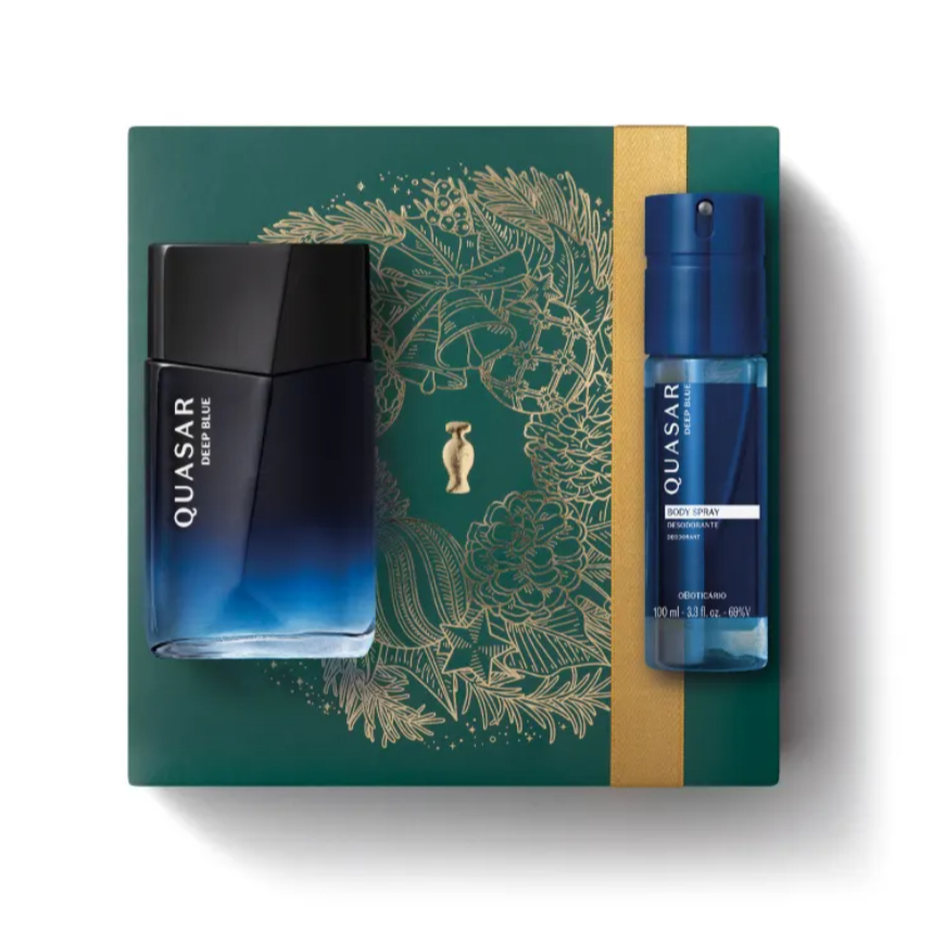 Kit Presente Natal Quasar Deep Blue (2 itens) | Shopee Brasil