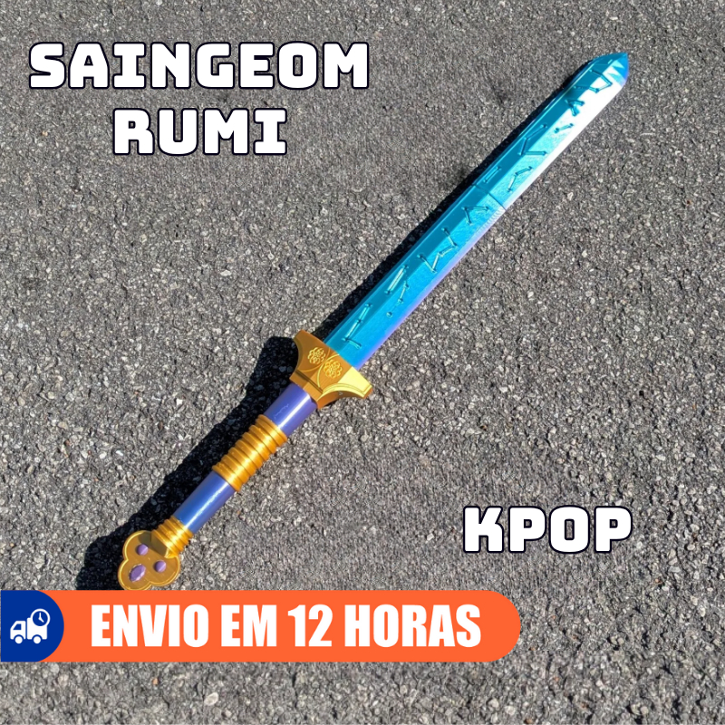 Espada Rumi Saingeom Cosplay Guerreiras KPOP Rosqueável Fácil Montagem ...