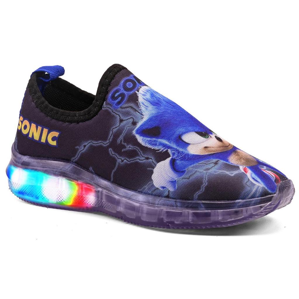 Tênis Infantil do Sonic – Luzes Coloridas e Super Velocidade! | Shopee ...