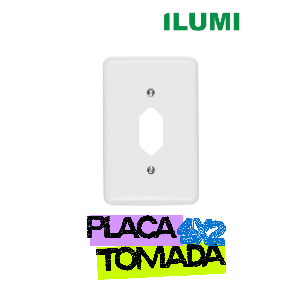 Kit 10 placa tomada 4x2 ilumi Stylus | Shopee Brasil