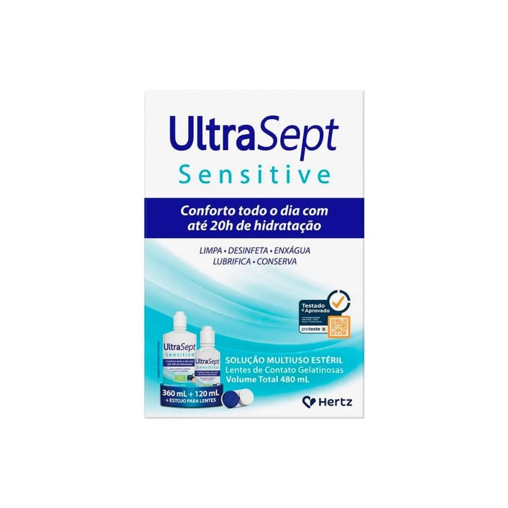Kit Solução Multiuso Estéril para Lentes Gelatinosas Ultra Sept ...