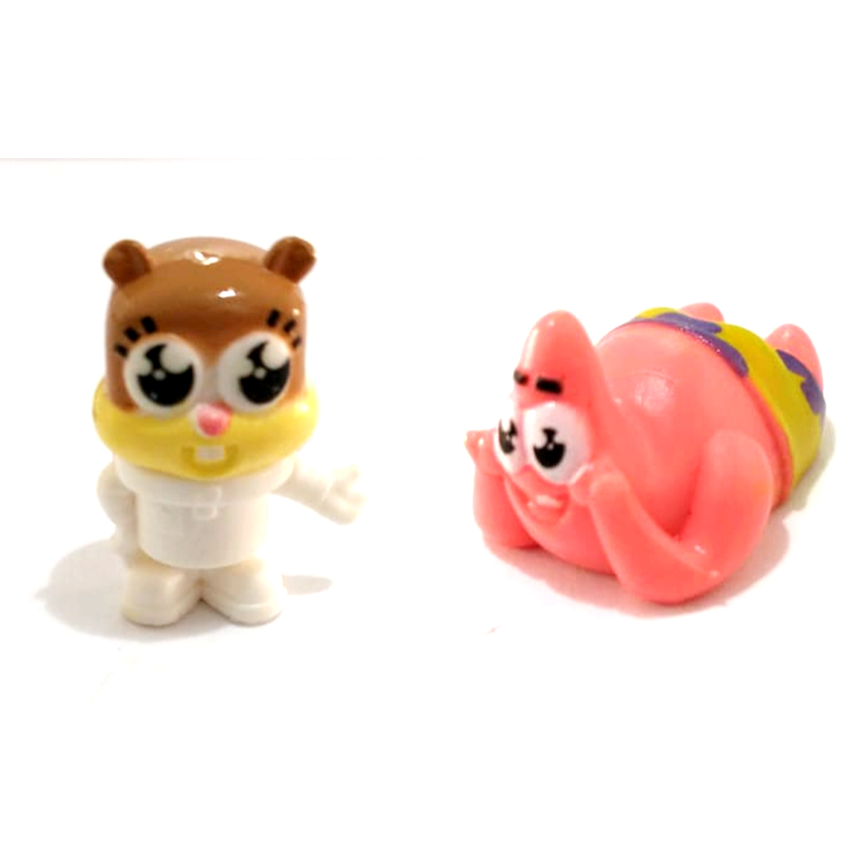Bob Esponja Batavinho Surpresa - Combo 2 Miniaturas Coloridas - Sandy e ...