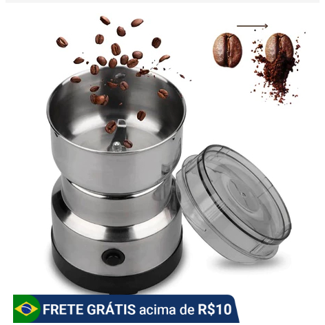Moedor De Café Grãos Sementes Elétrico Automático Gourmet Profissional ...