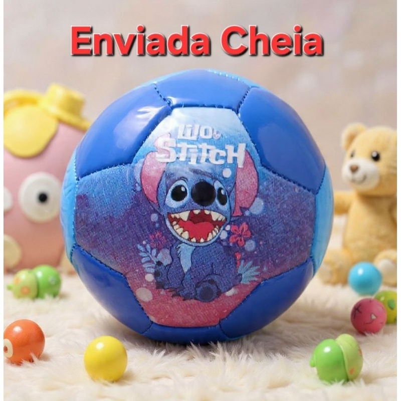 Mini Bola Infantil Couro Sintético Stich | Shopee Brasil