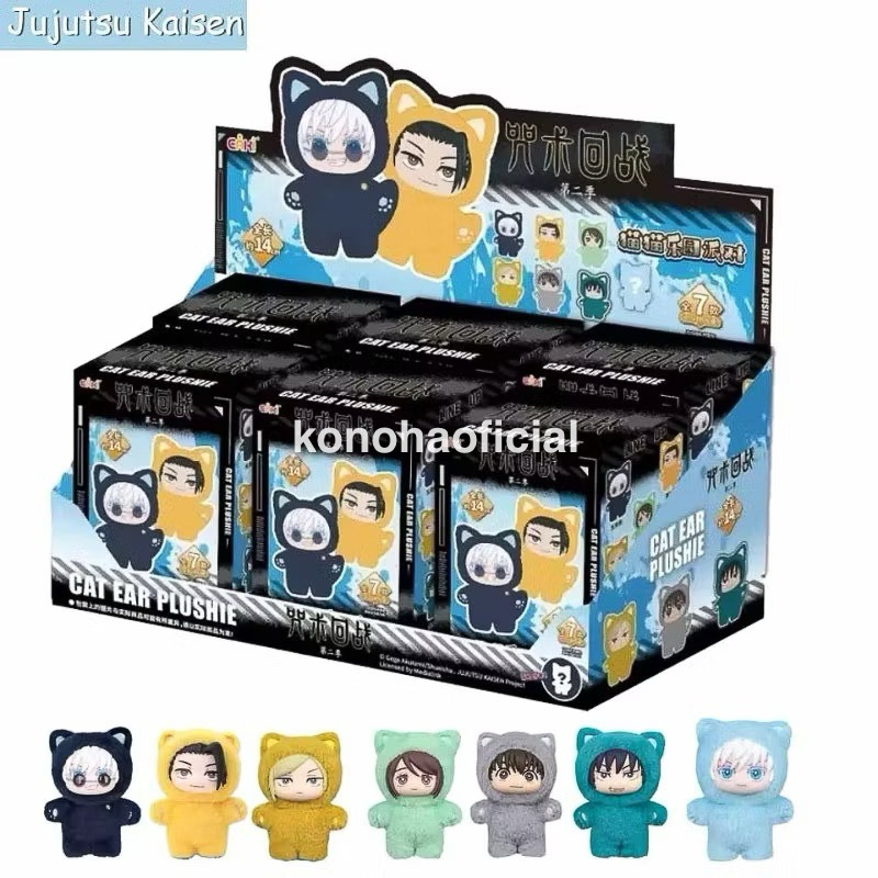Labubu Pelúcia Jujutsu Kaisen Gojo Satoru Itadori Sukuna Anime Figura ...