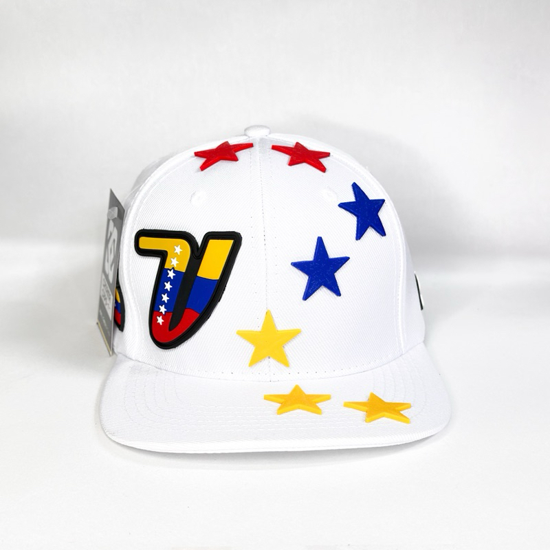 Boné Branco com 7 Estrelas Tri-Color - Canaima Caps | Shopee Brasil