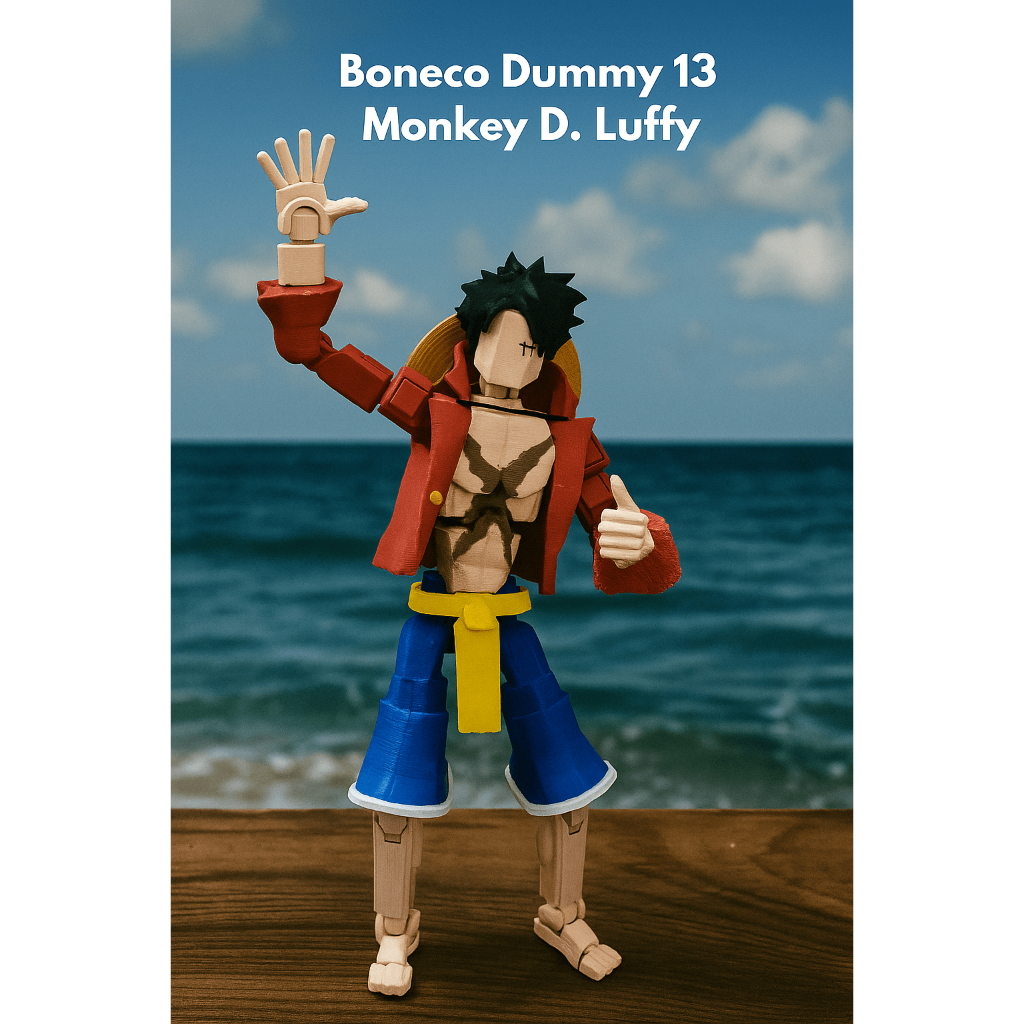Boneco Dummy 13 Monkey D. Luffy Articulado One Piece Brinquedo ...