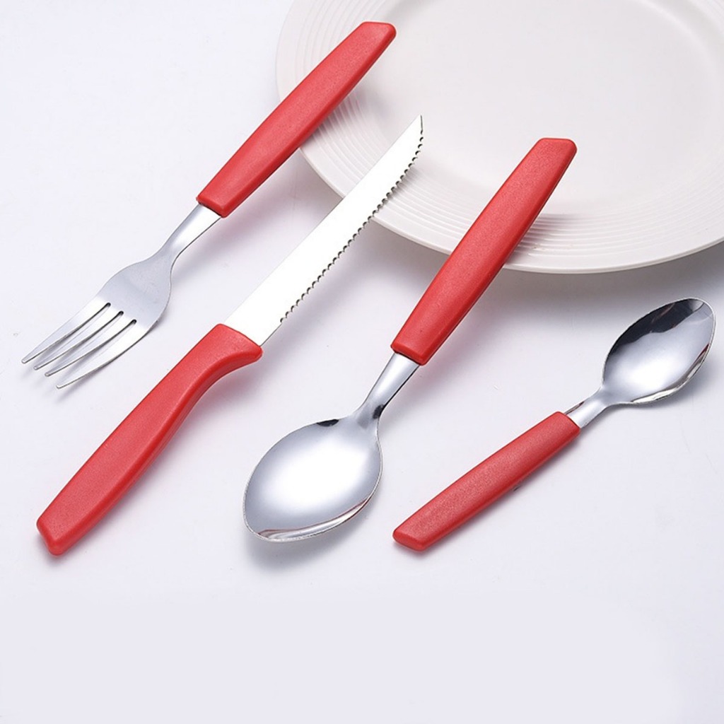 Conjunto Talheres kit 25 Peças Jogos de Aço inox Garfo Faqueiro Colher ...