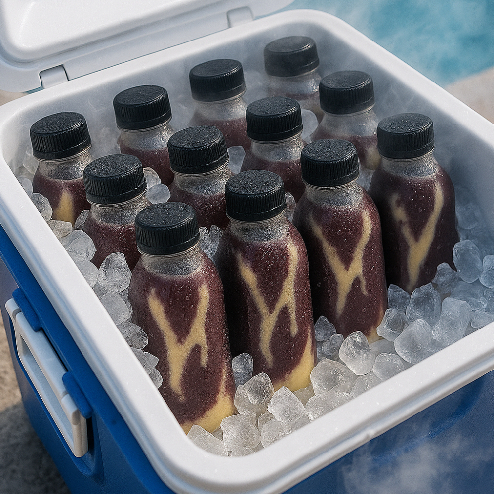 10x Garrafinhas 200ml/ 300ml /500ml com Tampa Garafa p/ Açaí Direto da ...