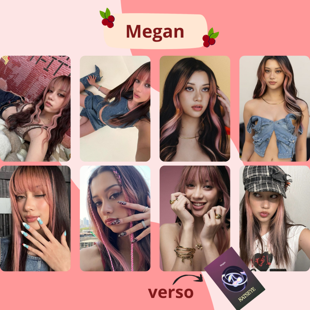 Kit 8 photocards FANMADE kpop - Megan | Shopee Brasil