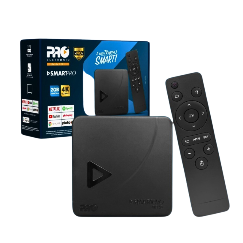 Smart Box 4K PROSB-3000 ou TV Stick Pro 4K HD PROSK-1000 – Proeletronic ...