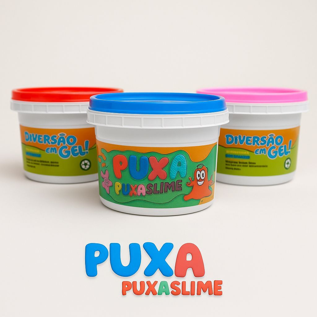 Kit 3 Unidades Puxa Puxa Slime Geleca Leleca | Shopee Brasil