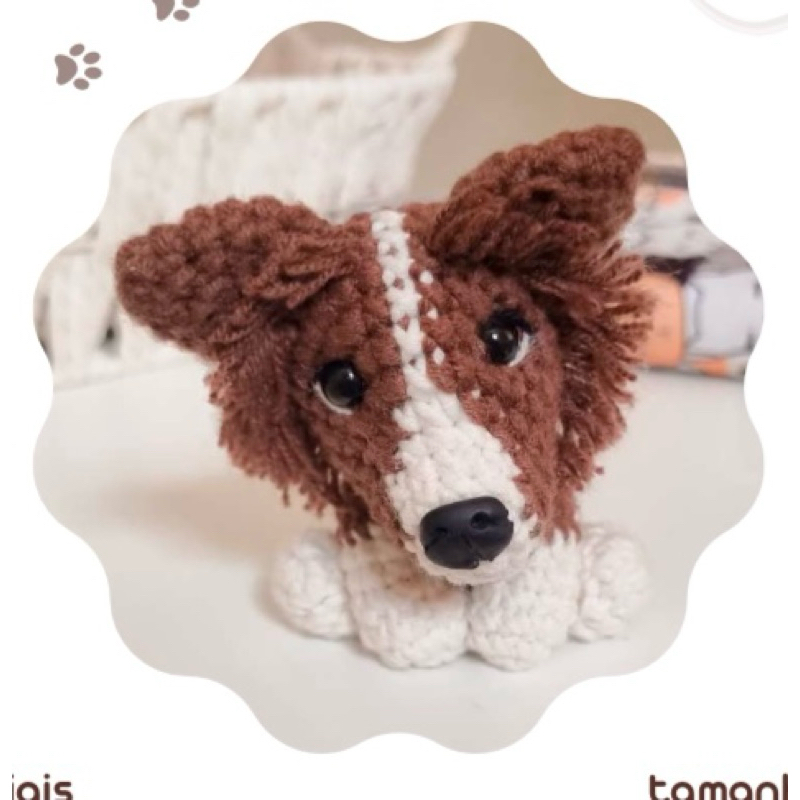 pet personalizado mini border collie amigurumi | Shopee Brasil