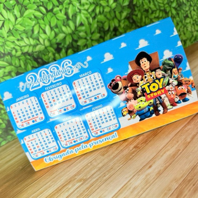 CALENDARIO DE MESA TEMA TOY STORY- COM NOME E IDADE - ENVIO RAPIDO ...