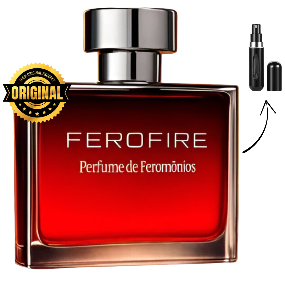 FeroFire Perfume com Feromônio Ativado Masculino 50ml com Porta Perfume ...