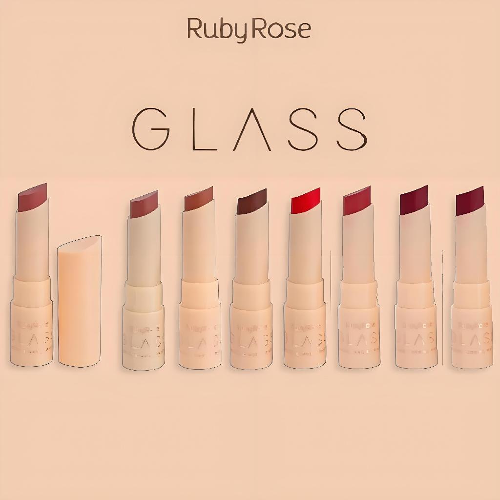 Ruby Rose Batom Cremoso Glass Prova d'Agua - Batom Creamy Matte Alta ...