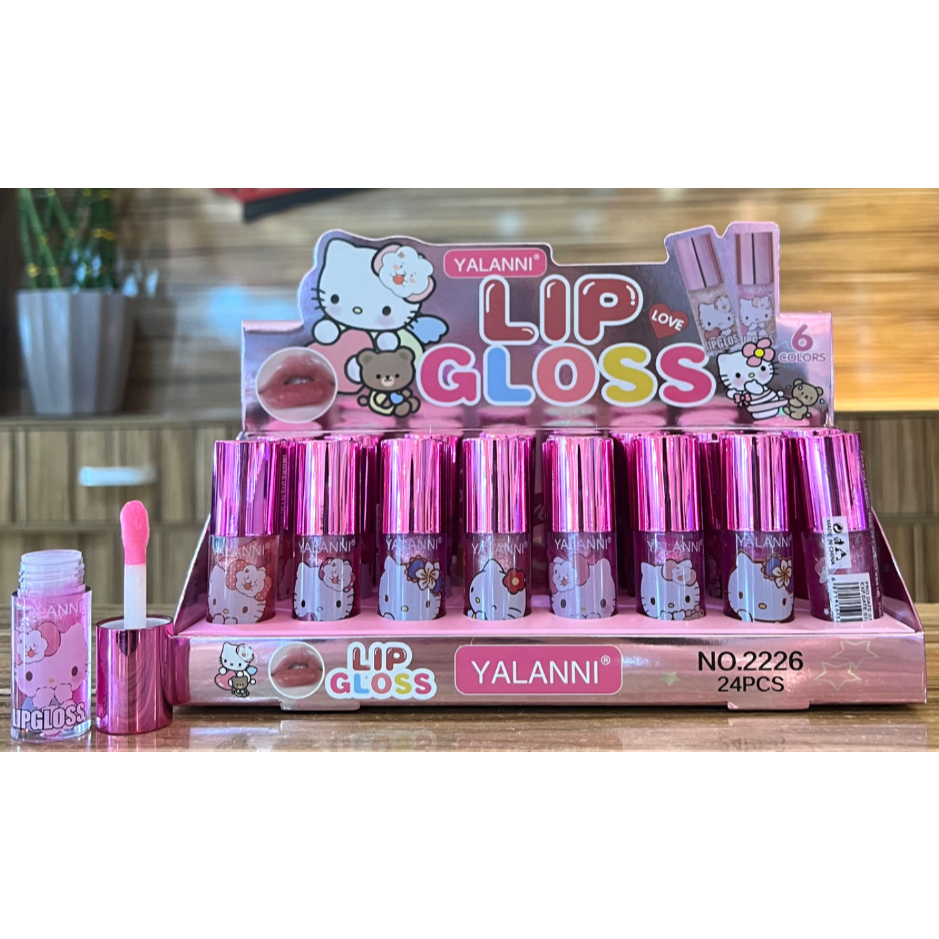 Kit 24 unidades Lip Gloss Da Hello Kitty/ Curumi/Ursinho/ Minnie ...