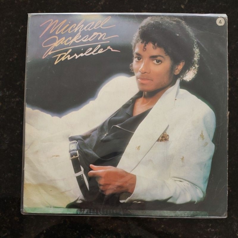 Disco de vinil (LP) Michael Jackson, Thriller, 1982 com encarte ...