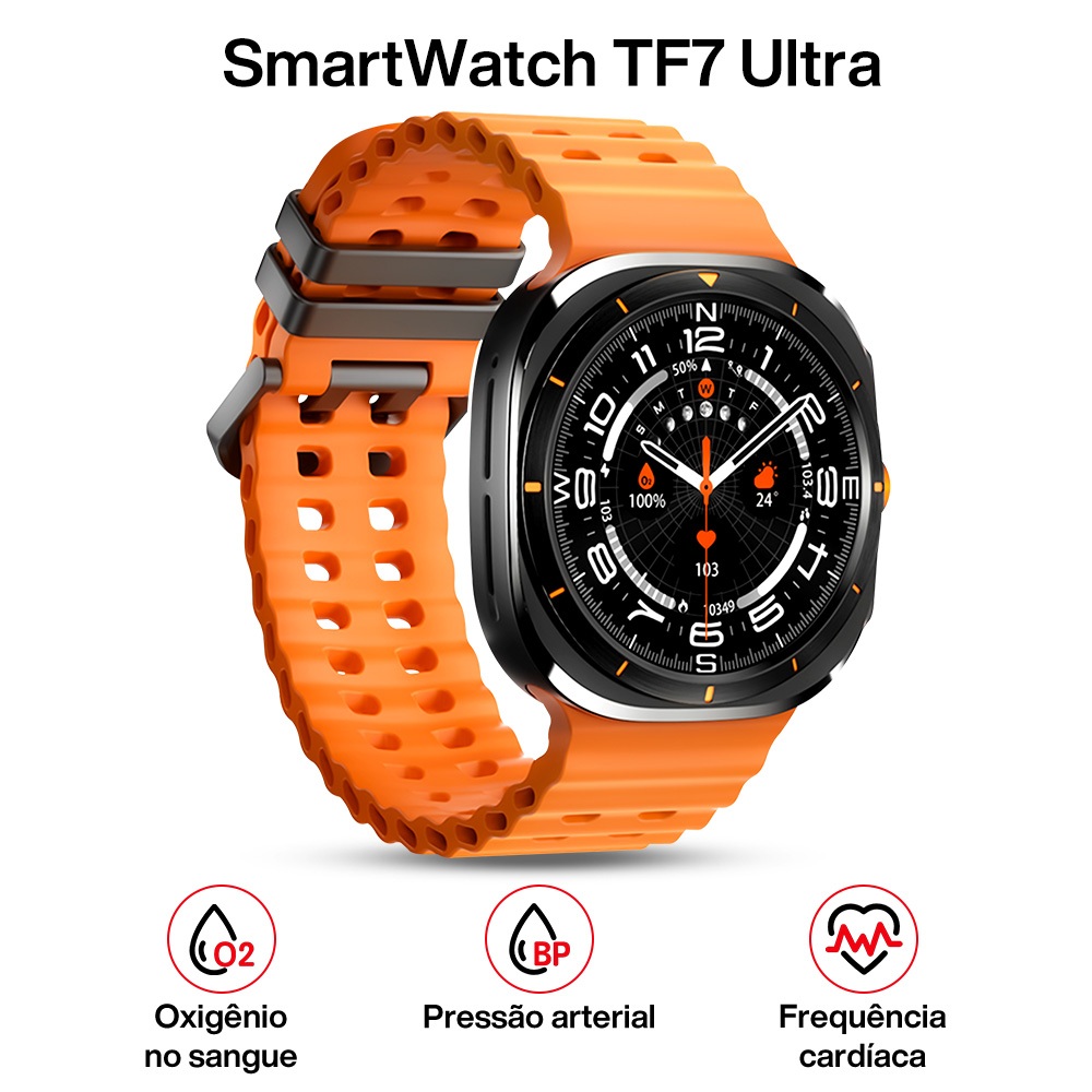 Smartwatch relogio TF7 ultra Relógio esportivo inteligente à prova d ...