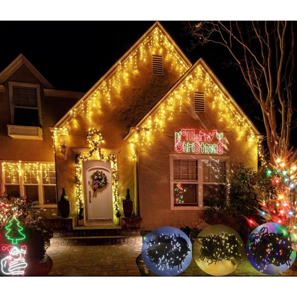 Luzes de Natal cordão de luzes 10 metros de comprimento ideal para ...