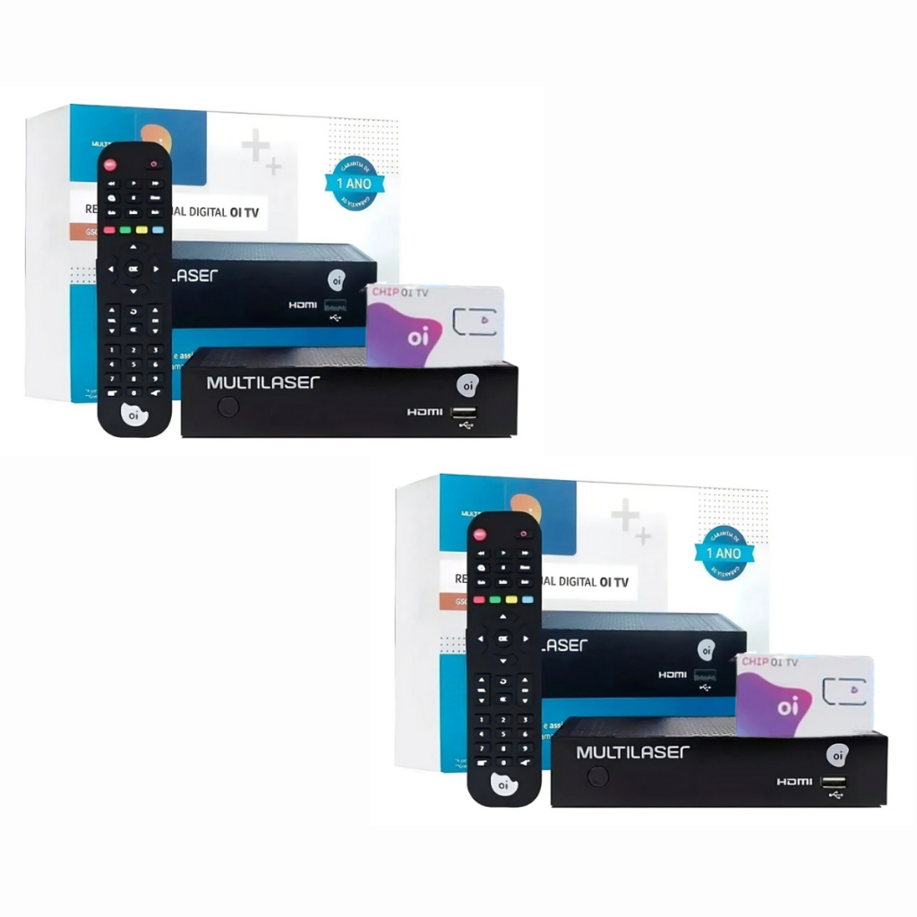 Kit 2 Receptor Oitv Sinal Digital Oi Tv Hd Multilaser Gs0601 | Shopee ...