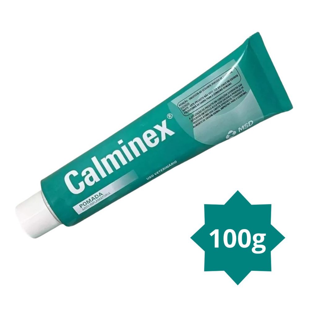 Pomada Calminex 100g Para Dores e Pancadas Uso Veterinário MSD | Shopee ...