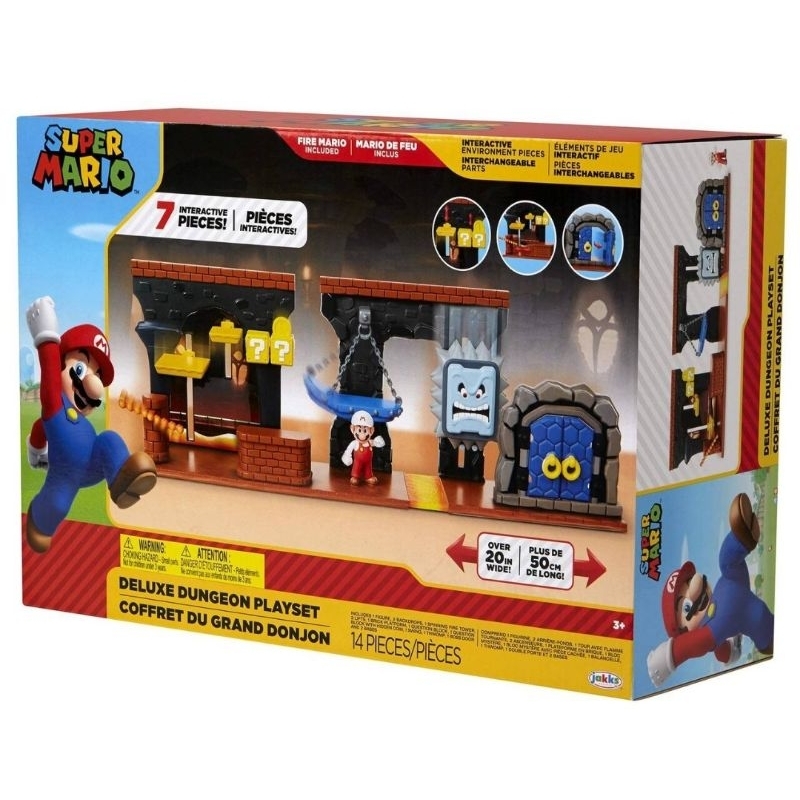 Figura Super Mario Dungeon Deluxe Playset Oficial Novo e Lacrado ...