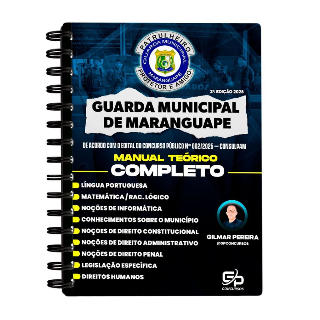 TEORIA COMPLETA - GUARDA MUNICIPAL DE MARANGUAPE CE - 2025 | Shopee Brasil