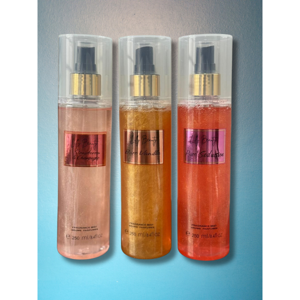 Kit body splash loção corporal luminoso Lilly Beauty | Shopee Brasil