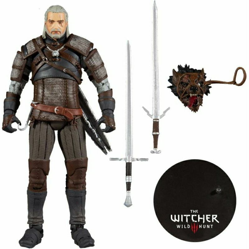 the witcher mcfarlane geralt of rivia 17cm geralt the rivia the witcher ...