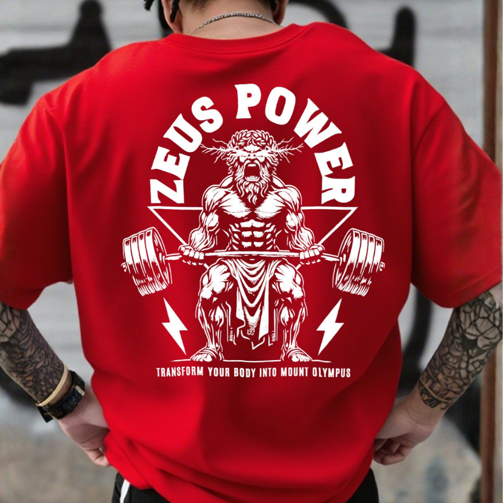 Camiseta Zeus Power Gym Oversized Masculina Inspirada Deuses Gregos ...