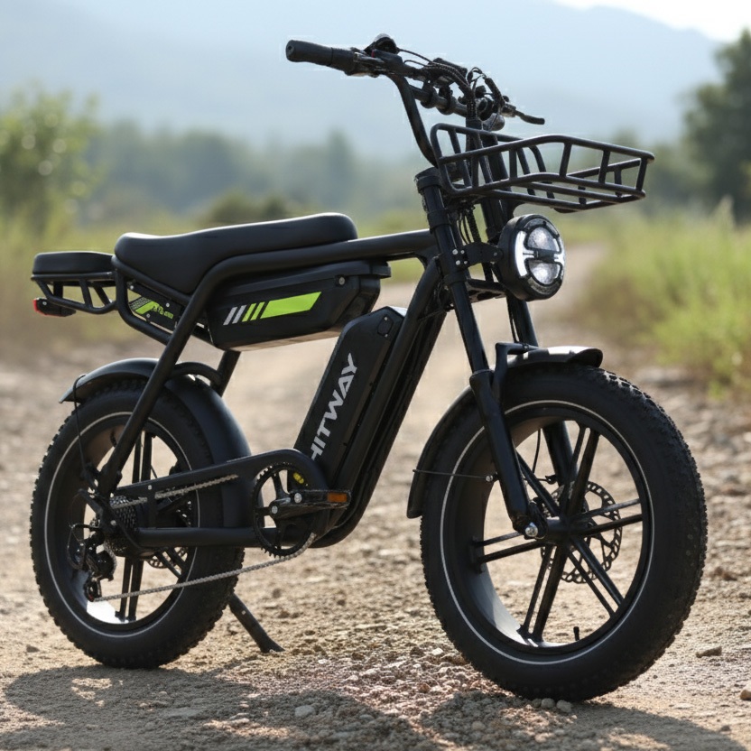 Bicicleta Elétrica V8 Pro Hy9 50km/h 1000w 2 Baterias De Lítio NFC ...