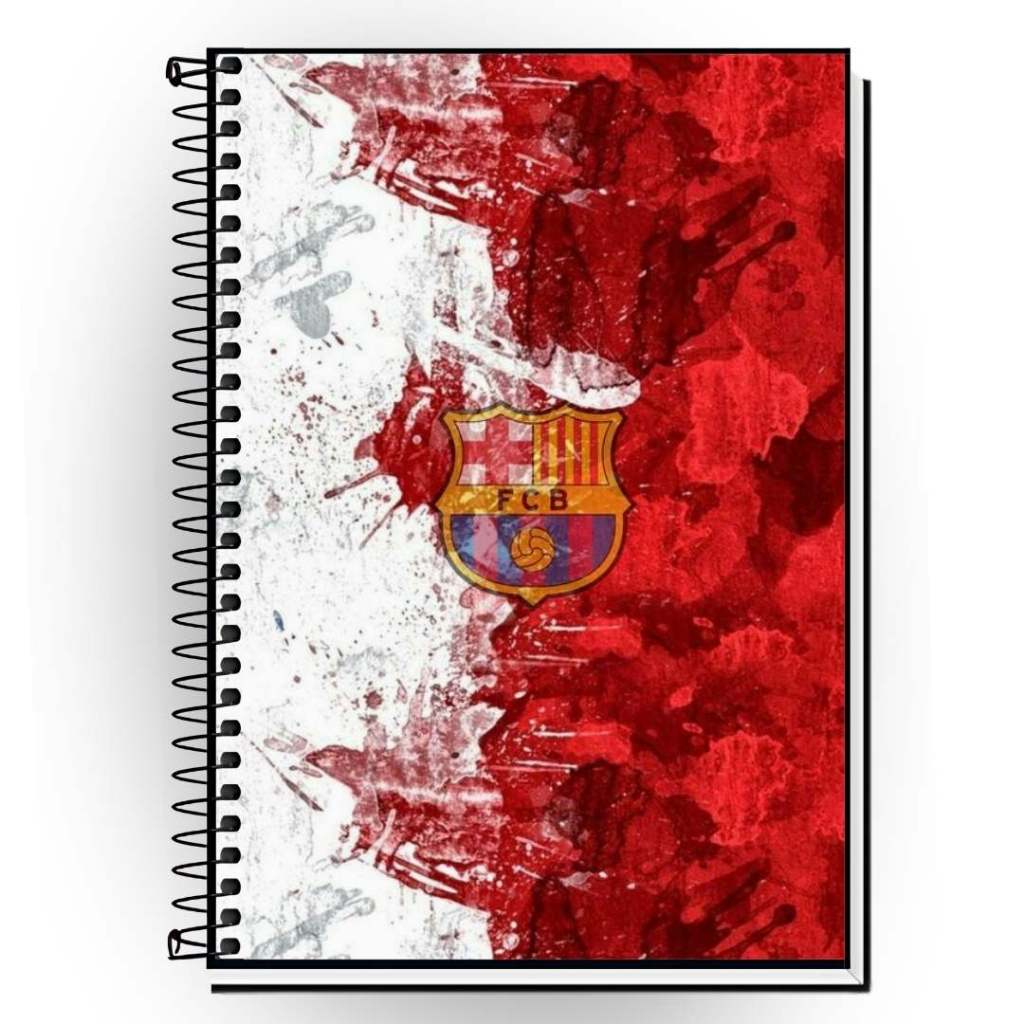 Caderno FC Barcelona Oficial | Artes Premium | Capa Dura Laminada | 1 a ...