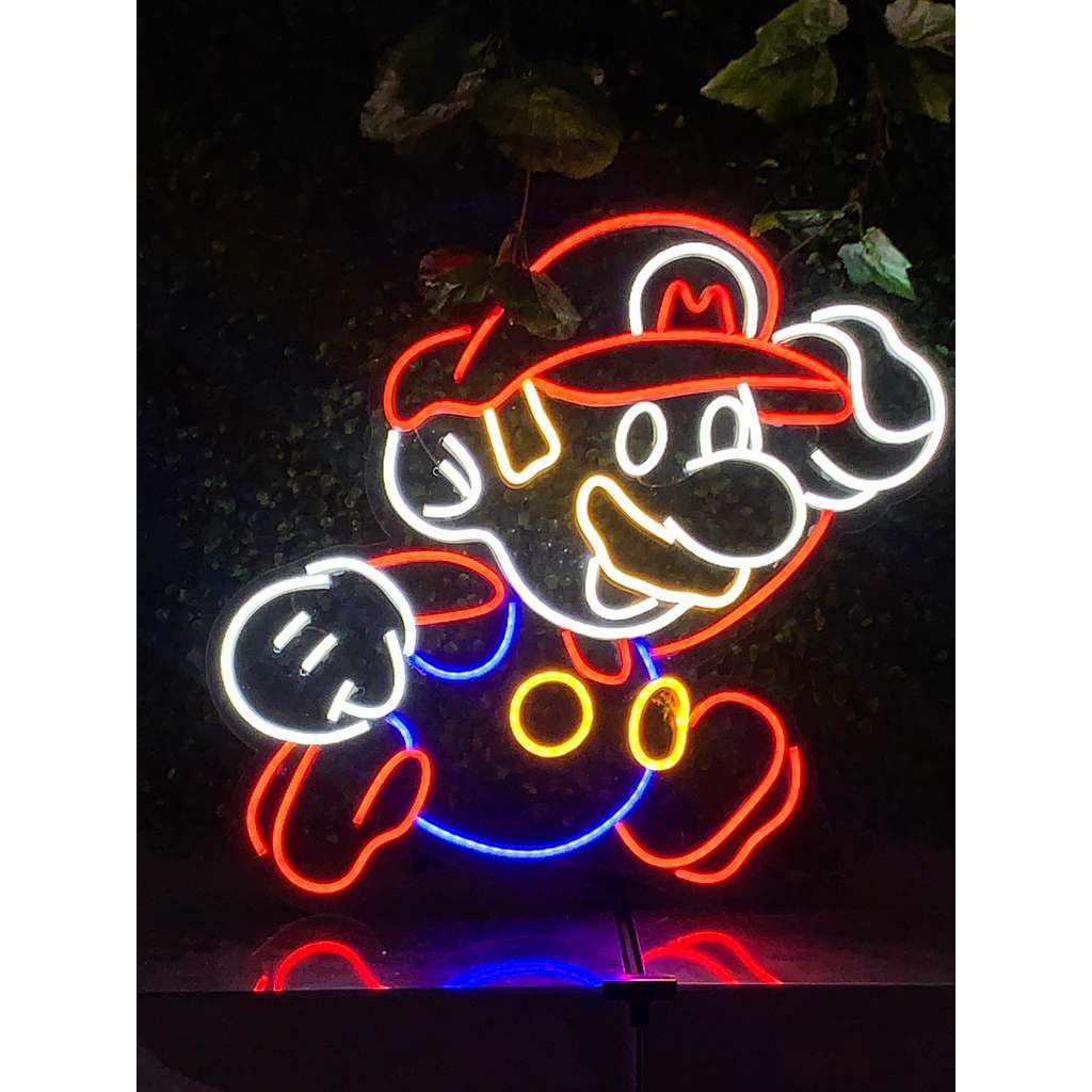 SUPER MARIO!! em neon led acrilico transparente | Shopee Brasil