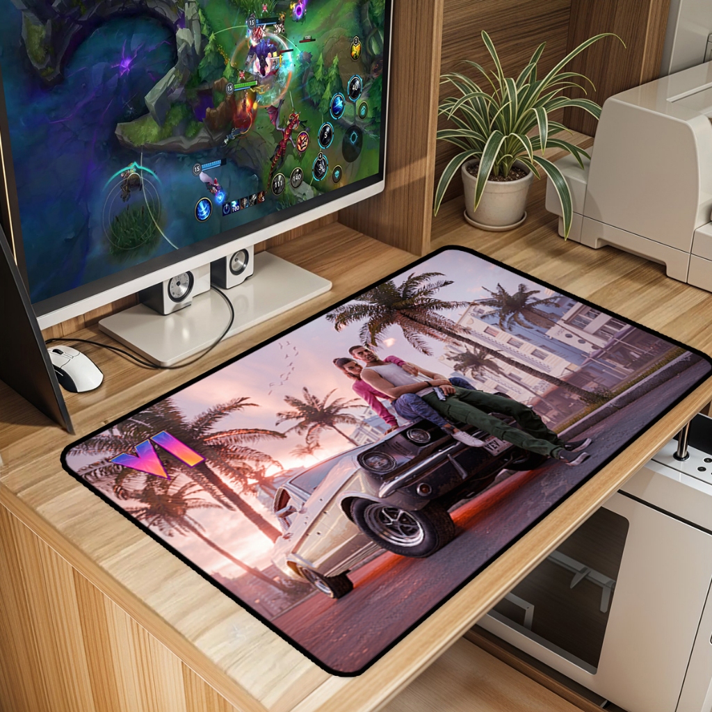 Mouse Pad Grande Gamer Premium Antiderrapante Diversos Tamanhos Tema ...