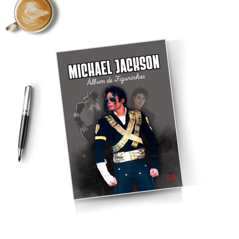 Álbum de Figurinhas Michael Jackson Rei do Pop completo personalizado ...