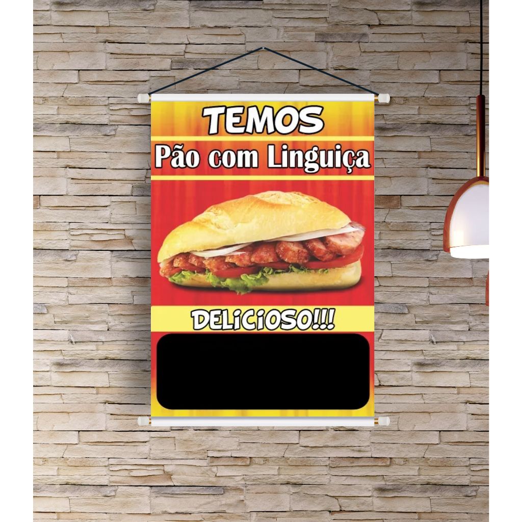 BANNER ARTE PRONTA - PÃO COM LINGUIÇA | Shopee Brasil