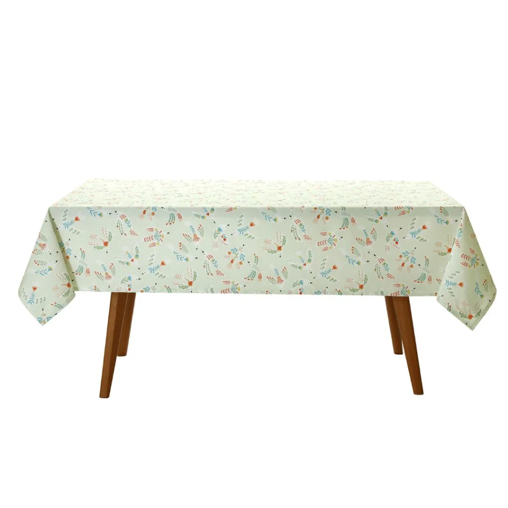 Toalha de Mesa Retangular Döhler Clean Erica 6 Lugares 1,40 m x 2,10 m ...