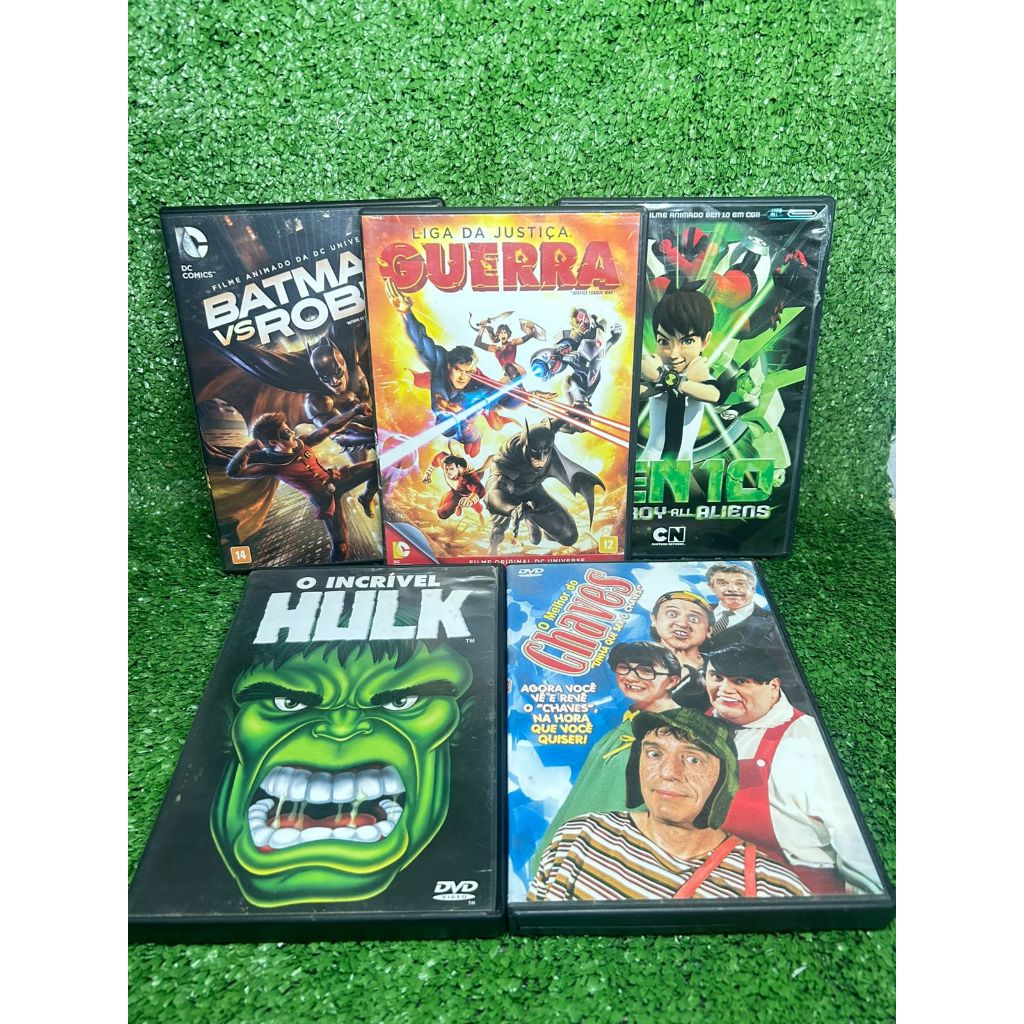 Lote 5 DVD -Batman vs Robin/ O Meljor do Chaves "tinha que ser o chave ...