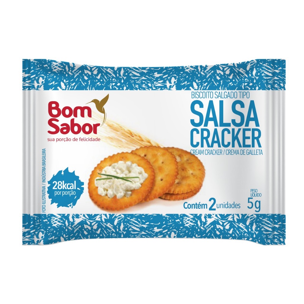 Biscoito Salsa Cracker 5g sache C/50 unidades | Shopee Brasil