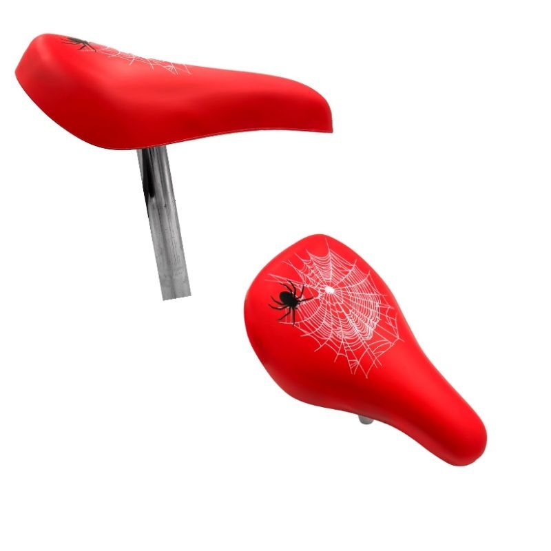 Selim Banco Mini Toy PVC Teia Aranha Vermelho E Azul Com Canote 190mm P ...