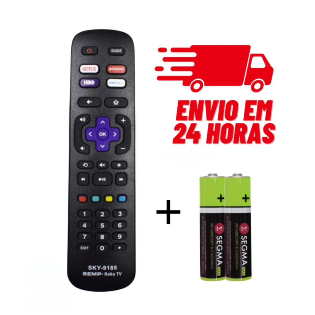 Controle Remoto para TV SEMP Roku | Shopee Brasil